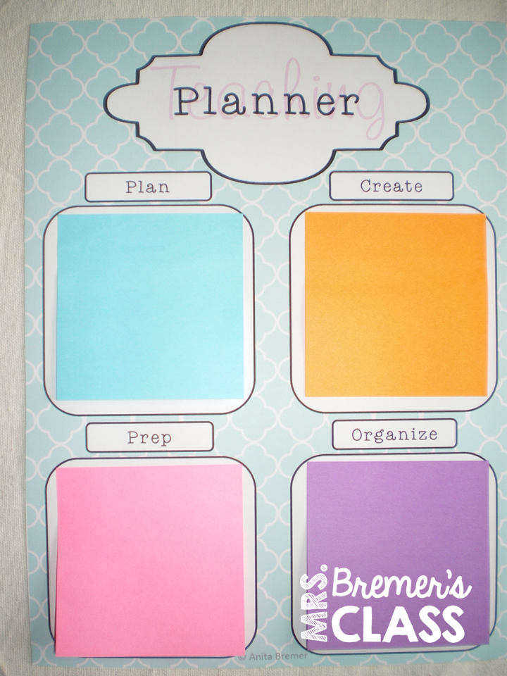 {FREE} Sticky Note Teaching Planner | Mrs. Bremer's Class