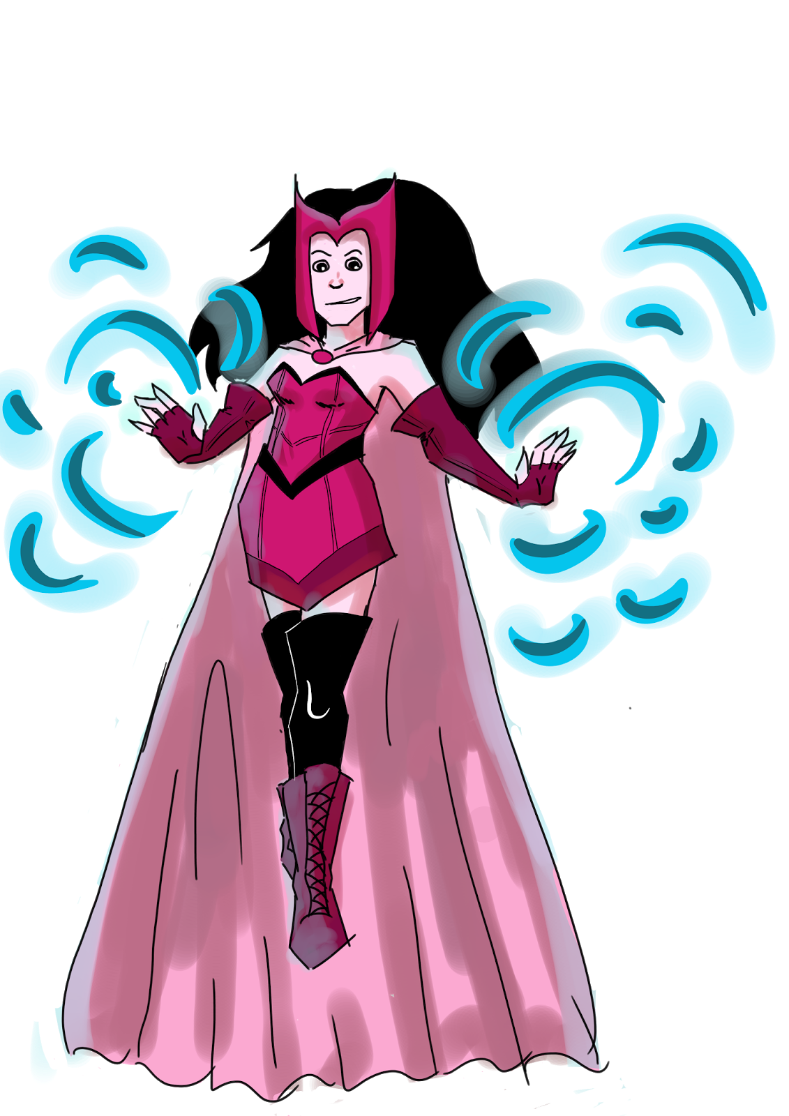 Sketching the world: Wanda levitando