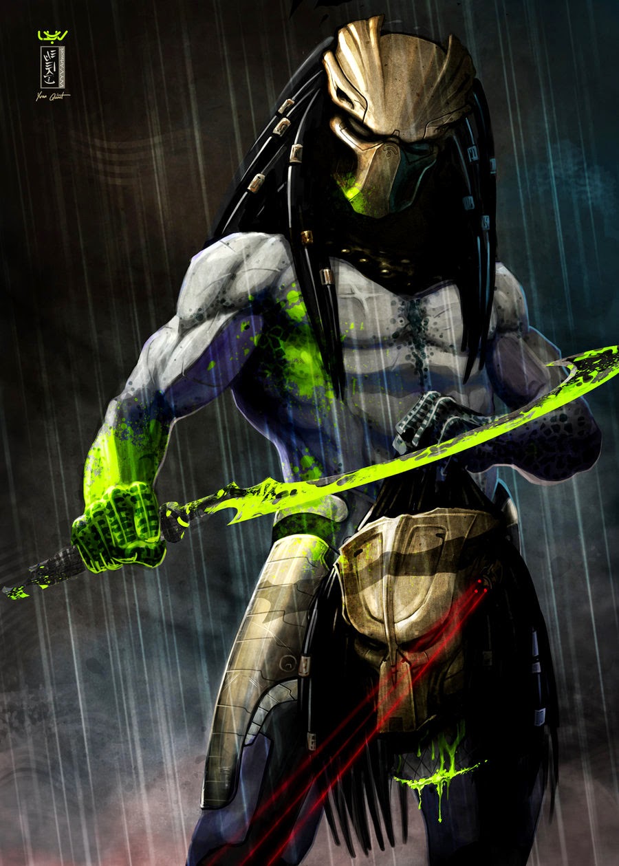 AKIWA ART: Amazing Predator Fan Art by Yvan Quinet