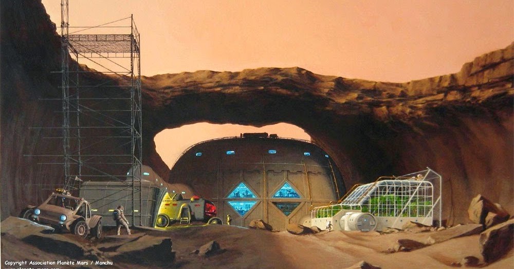 Mars base by Manchu | human Mars