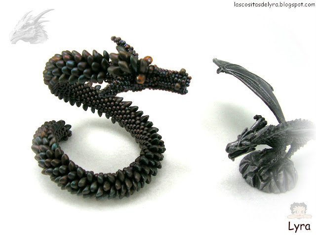 Las cositas de Lyra: Brazalete Dragón