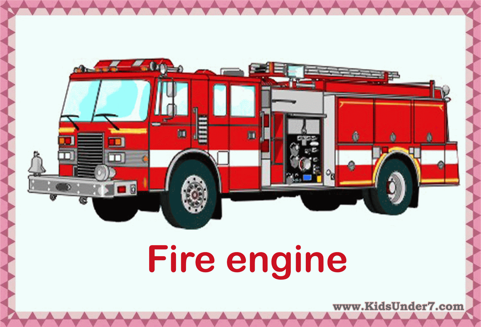 Kids Under 7: Transportation Flashcards