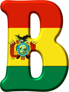 Alfabeto con la Bandera de Bolivia. - Oh my Alfabetos!