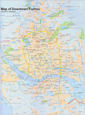 Map of China City Physical Province Regional