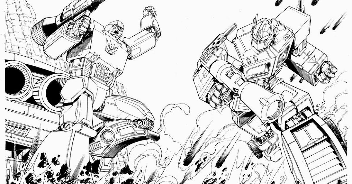 Transformers Prime Coloring Pages Knockout