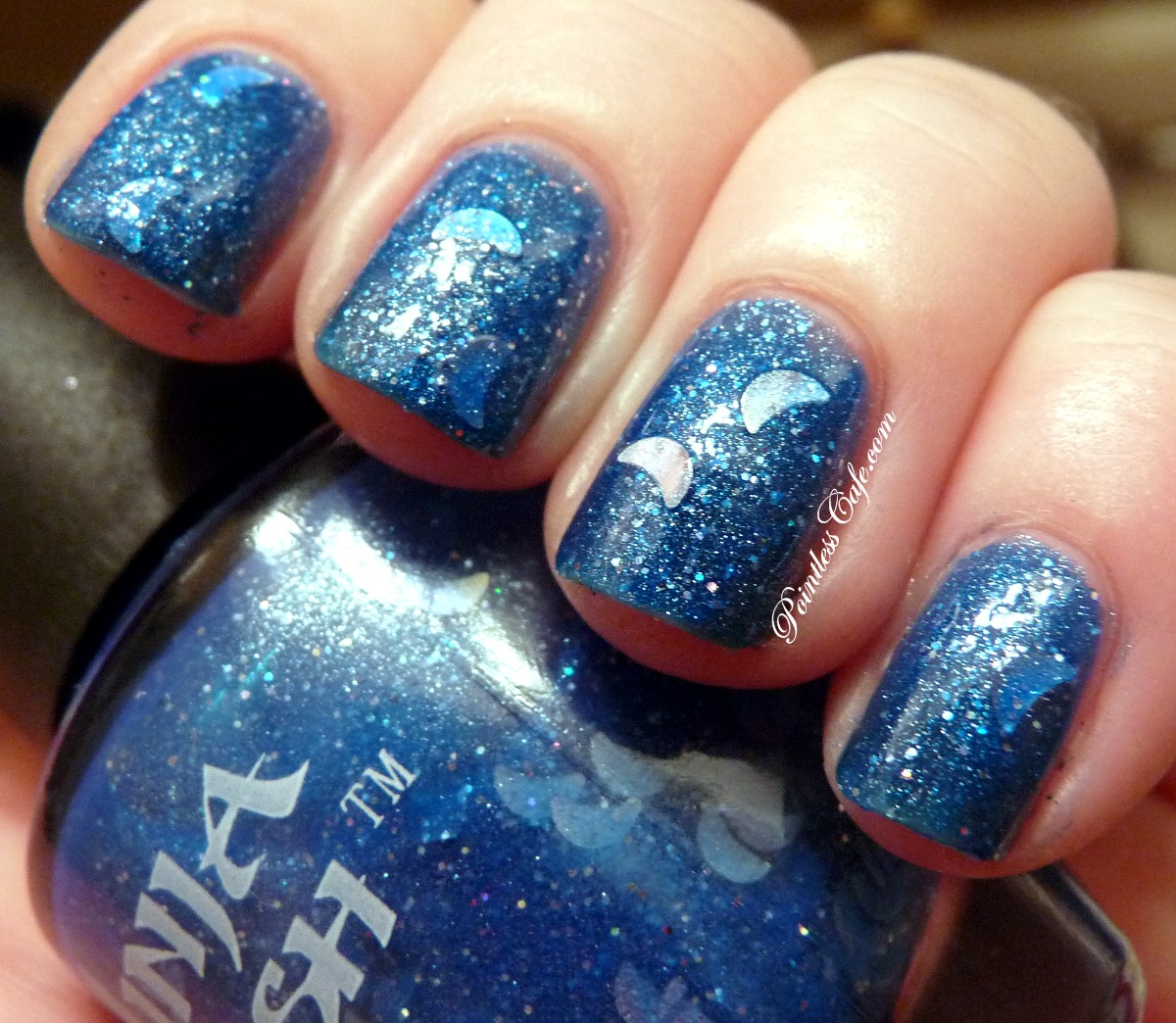 Ninja Polish Howling Blue Moon - Swatches and Review | Pointless Cafe