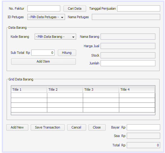Membuat Desain Form Data Penjualan Dengan Netbeans - helmyntest