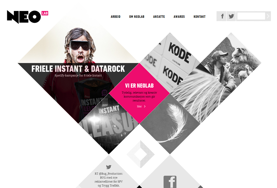 Inspirasi: 50 Website Keren dengan Geometri Elemen | Share The Goodness!