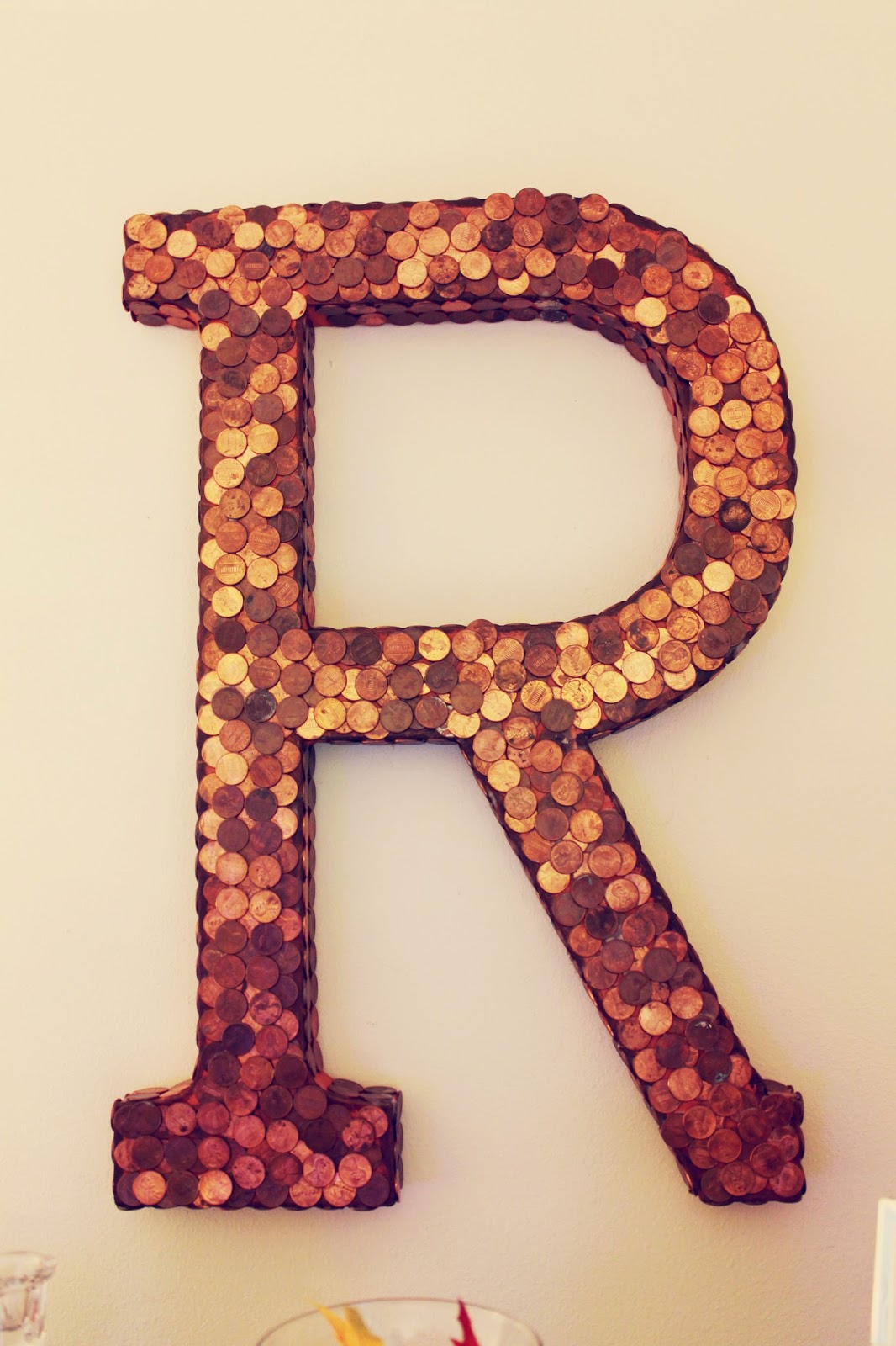 Miss Mash DIY: Initial Penny Art