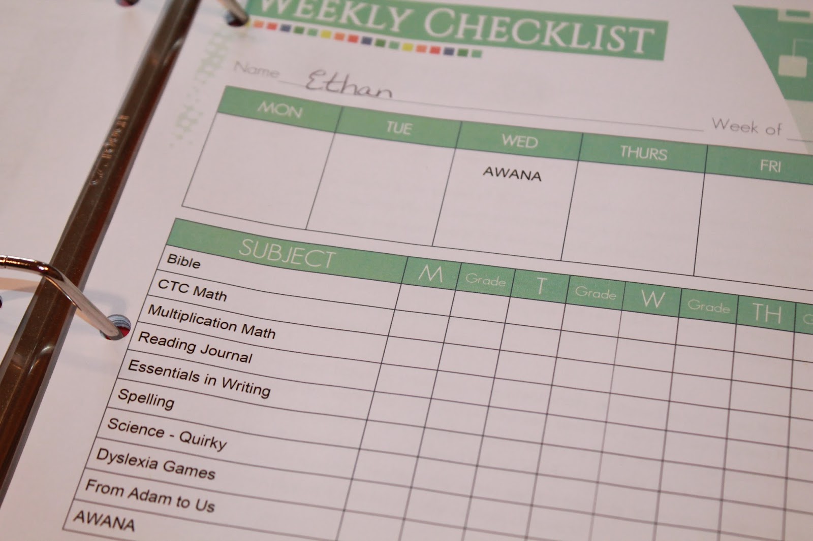 Homeschool Portfolio Printable Pack by Not Consumed (Review)