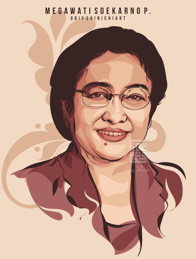 7 President in Vector (7 Presiden Indonesia) by Obiy Shinichiart