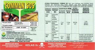 anaklaut: LABEL RACUN PEROSAK. ( kawalan cara Kimia)