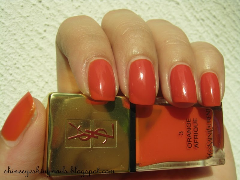 old: shine eye's shiny nails: ysl - orange afrique