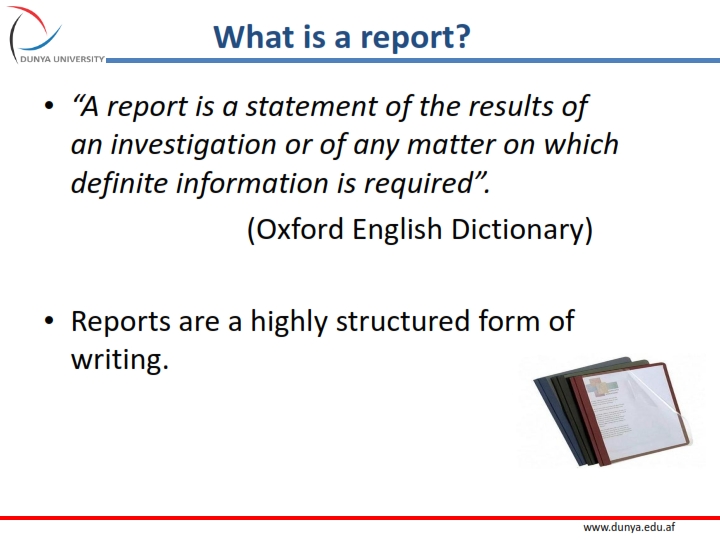 How to write a useful report - Study | Learn | Success