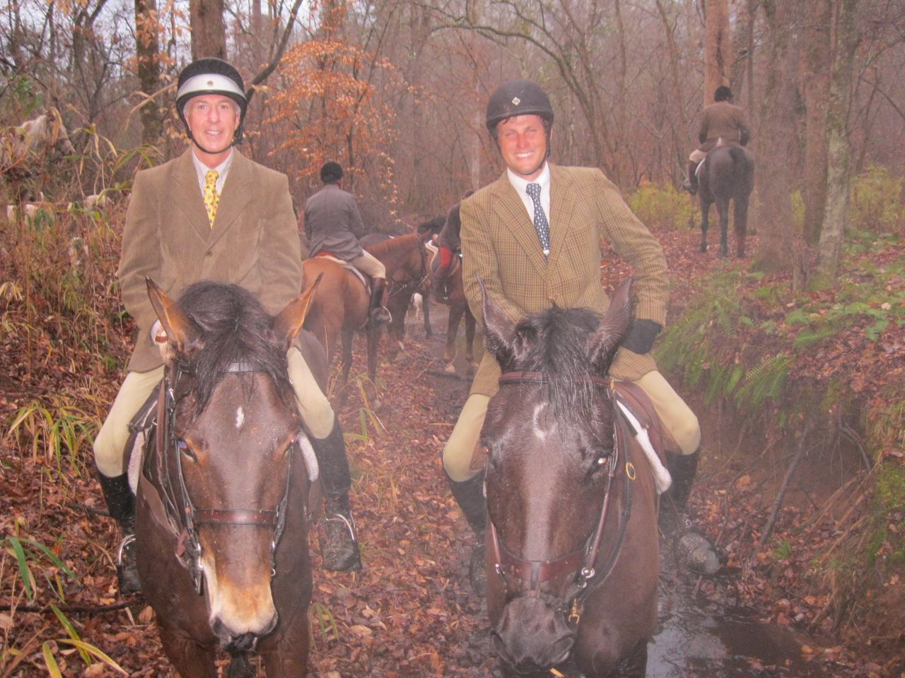 Dragon's Lair Farm - a horse farm: Riding with Belle Meade Hunt- Jan 2013