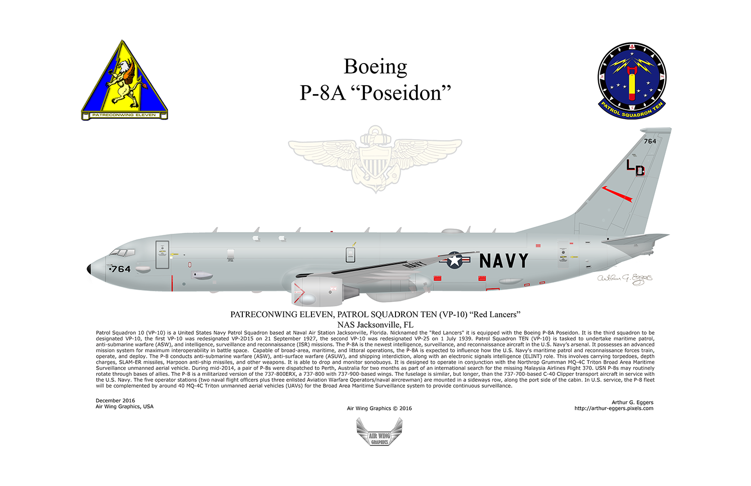 Air Wing Graphics: Boeing P-8A Poseidon PATRECONWING ELEVEN, NAS ...