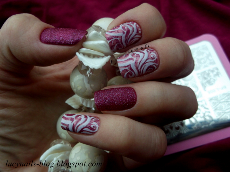 Różowo i stemplowo ;) | Lucy-nails