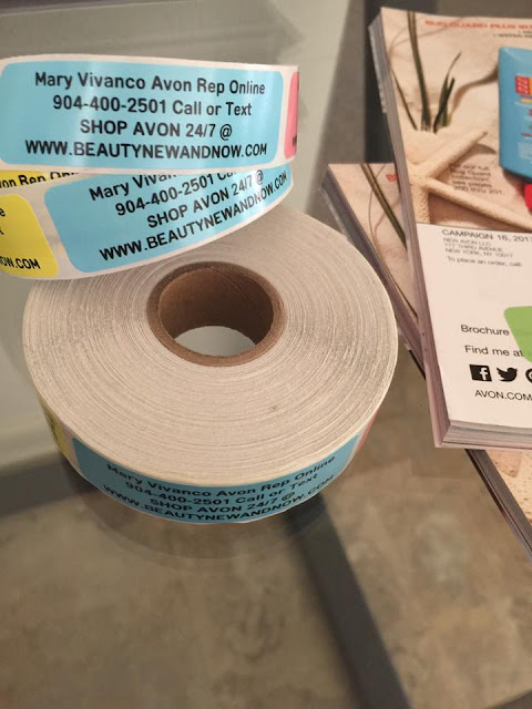 Labels For Your AVON Brochures - View Review - "Team Optimism"