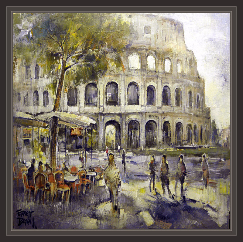 ERNEST DESCALS-LA HISTORIA DEL PINTOR: ROMA-FORO-COLISEUM-FONTANA DI ...