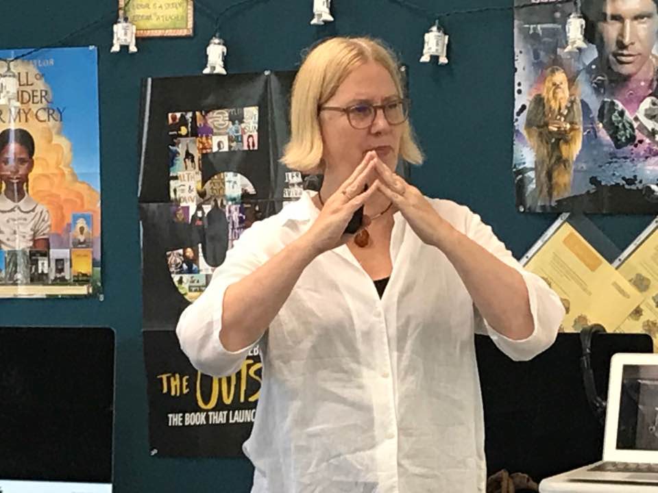 proseandkahn: Author Visit: Sarah Weeks Day at My School!