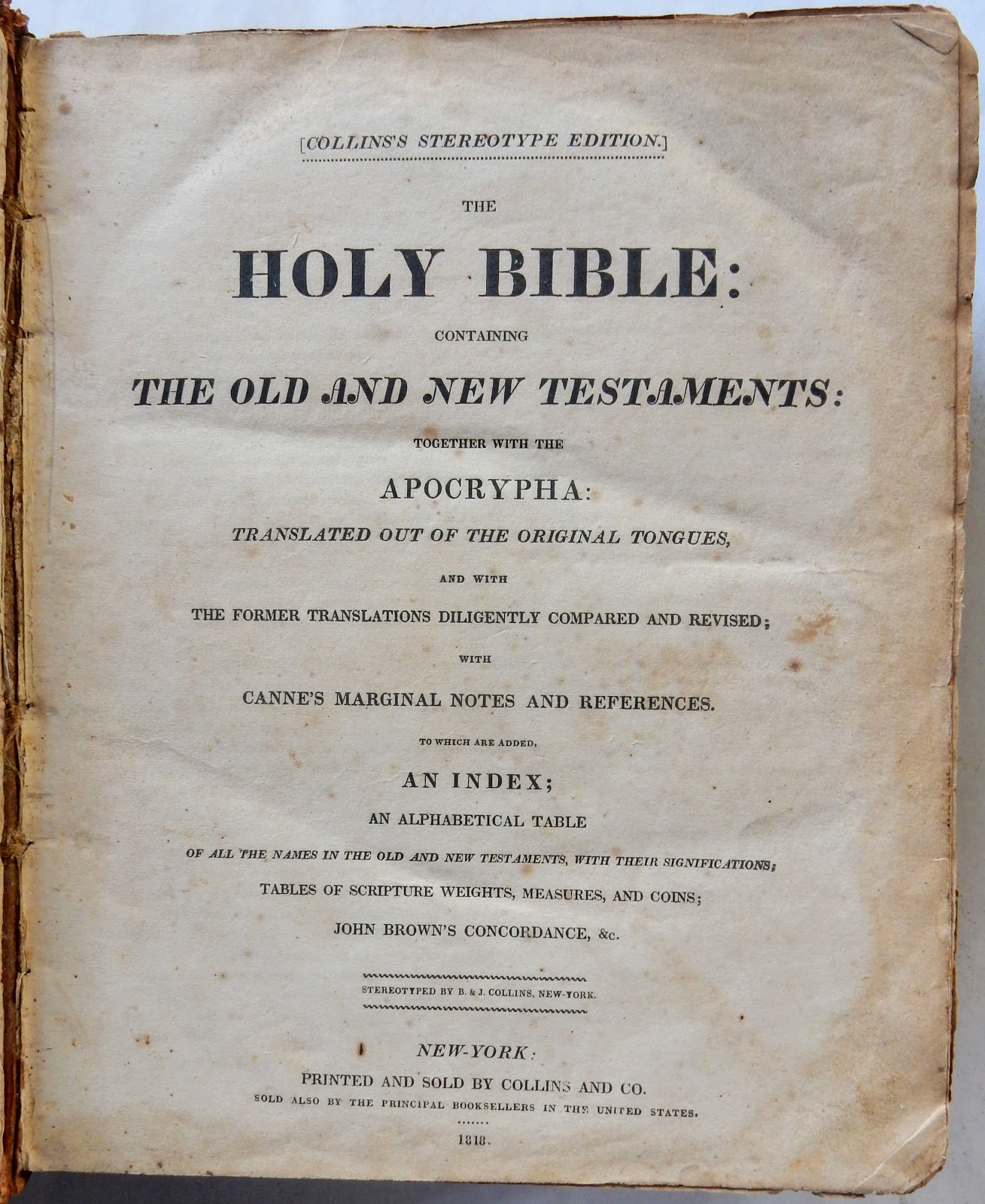 Heirlooms Reunited: Bible of Bethuel Stearns & Sally (Butterfield ...