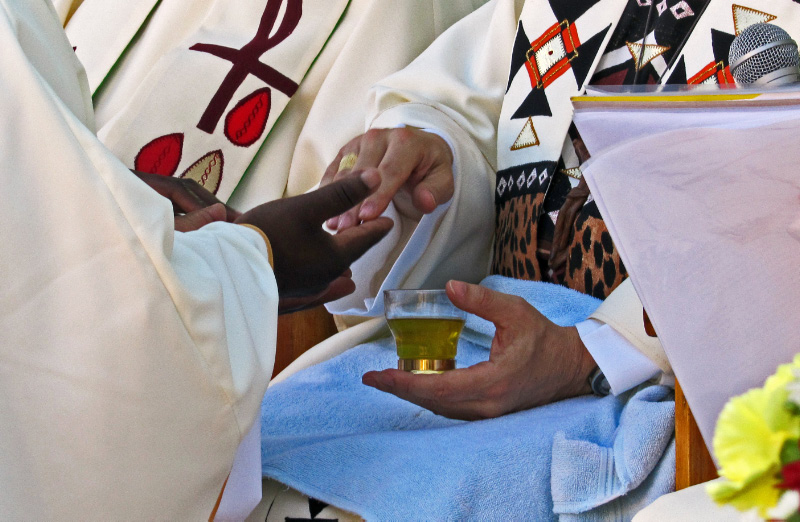 Ordaining a new priest