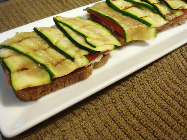 the little olive branch: grilled zucchini canapes