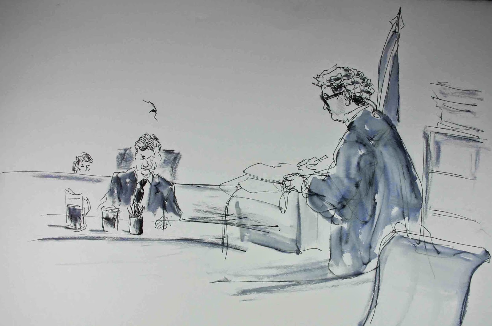 Drawing from an uncomfortable position: July 2014