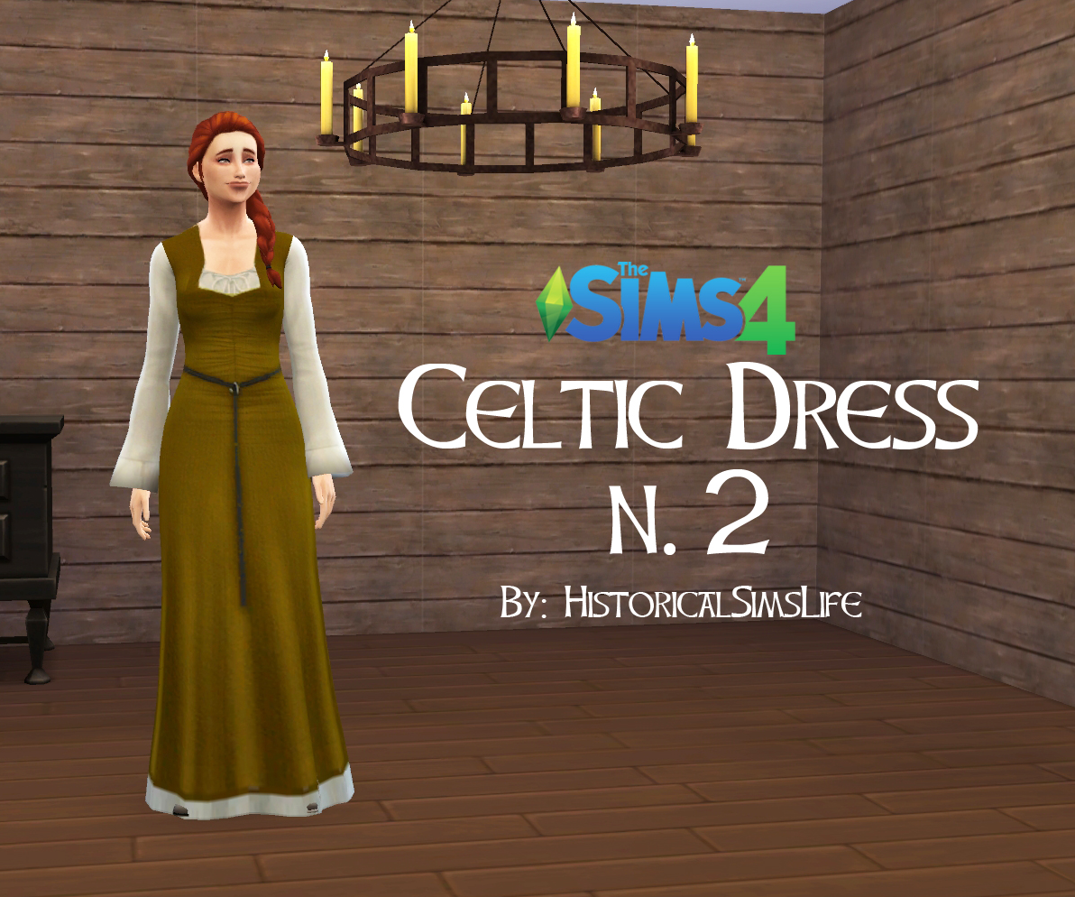 TS4: Celtic Dress Number 2 | History Lover's Sims Blog