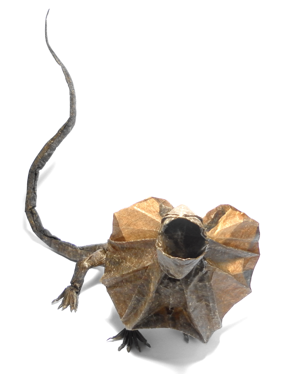 Mariano-Mi mundo el Origami: Frilled Lizard