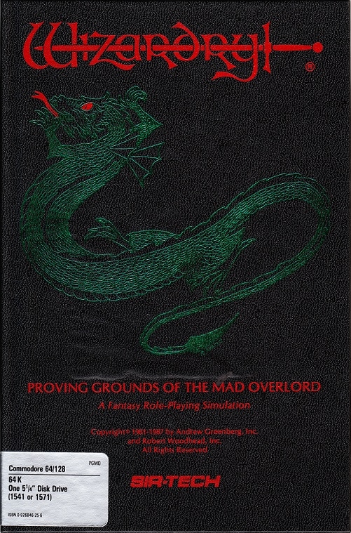 Archeogaming: Wizardry: Proving Grounds of the Mad Overlord (C64), 1982 ...