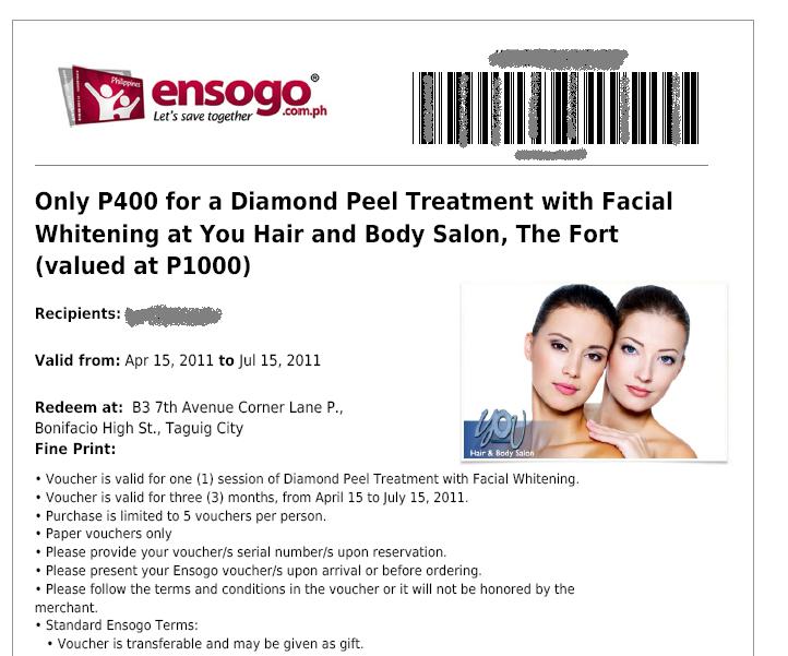 Ensogo.com Proof of Purchase - Groupon Philippines