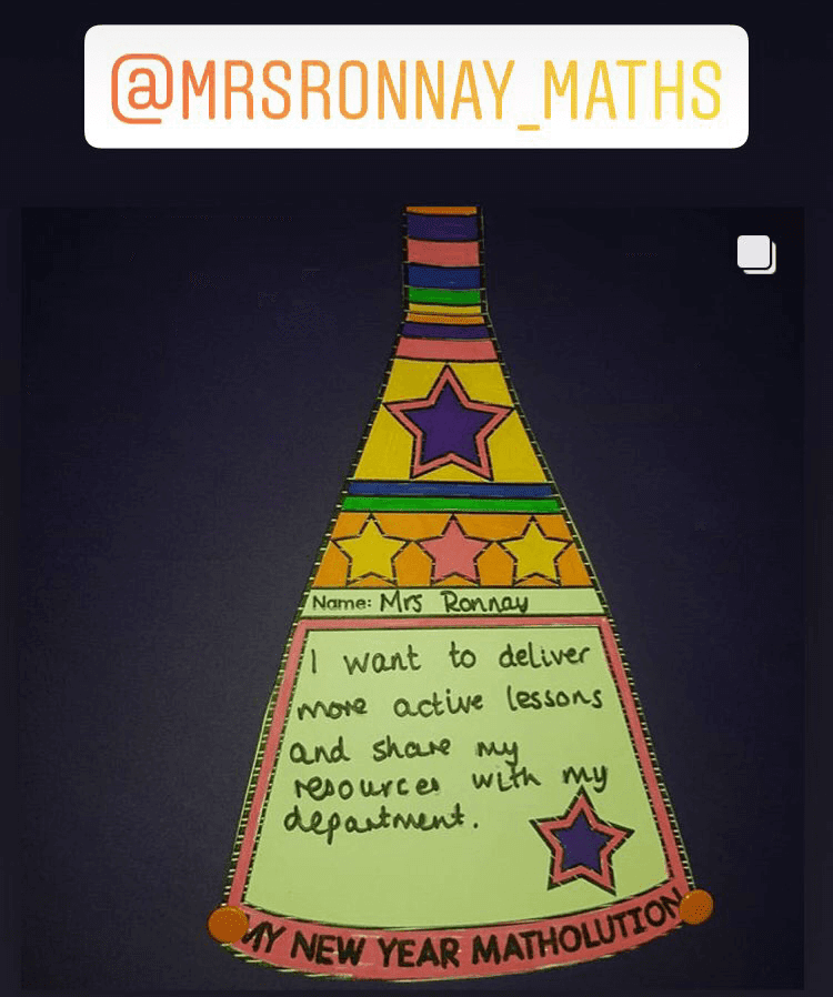 Scaffolded Math and Science: My New Year Matholution Pennant Photos ...