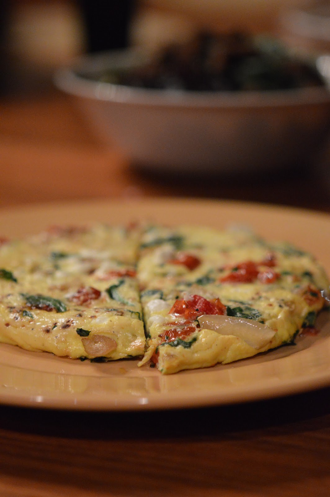 The Blissful Bite: Eggs for Dinner: Frittata with Roasted Tomatoes ...