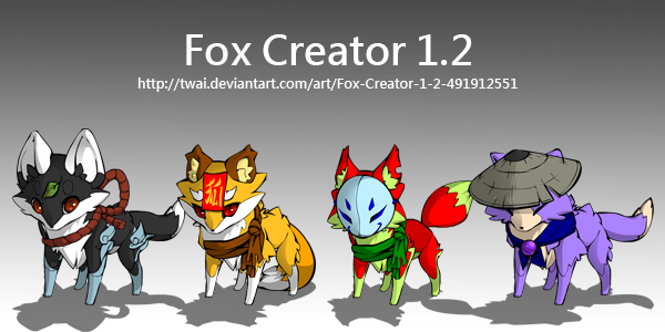 葉子的三號站: 「心得」狐狸生成器 Fox Creator 1.2