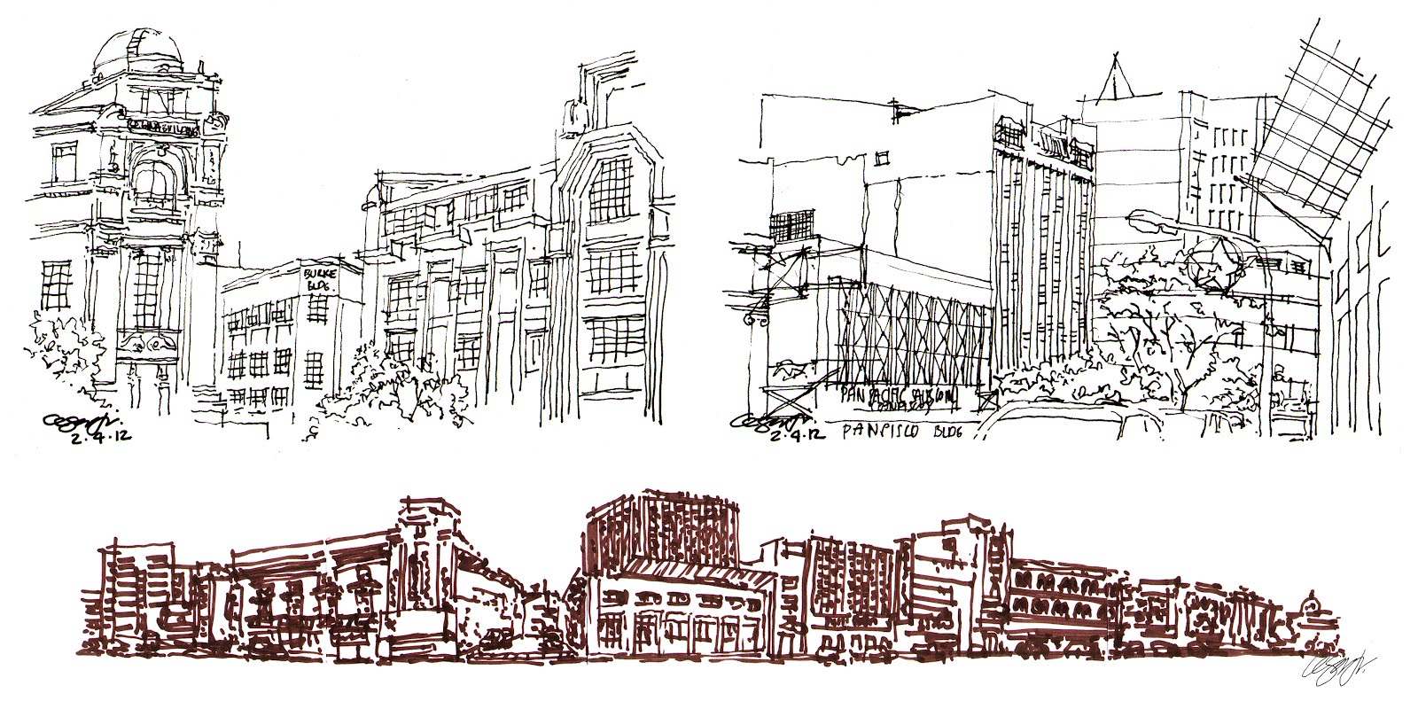 Urban Sketchers Manila: Sketching Result of the Escolta: Part 2 last ...