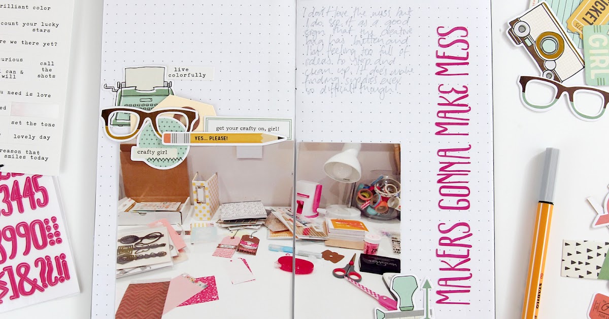 Dearly Dee: Traveler's Notebook Layout :: Makers Gonna Make