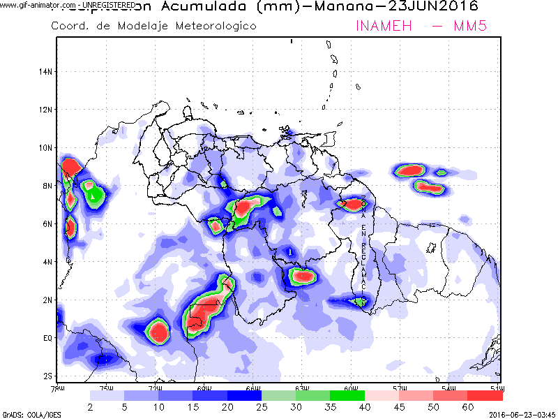 El tiempo meteorológico en Venezuela: Previsión meteorológica para ...