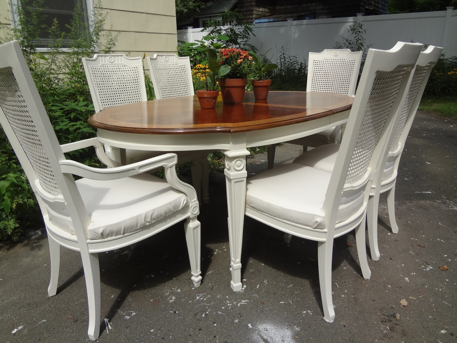 Heir and Space: An Elegant Cottage Style Dining Set