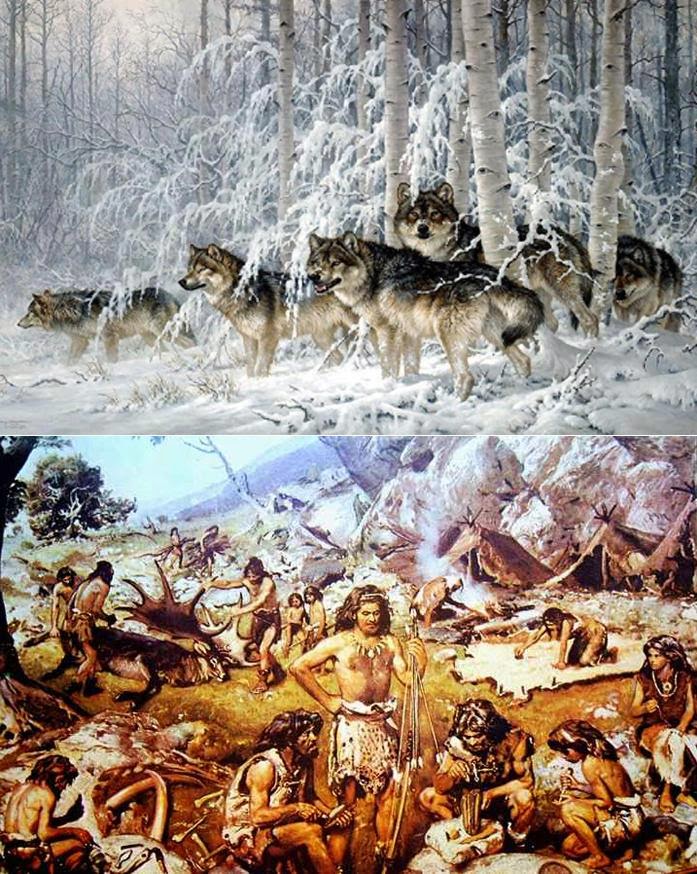 Los de abajo a la izquierda: Lobos y humanos