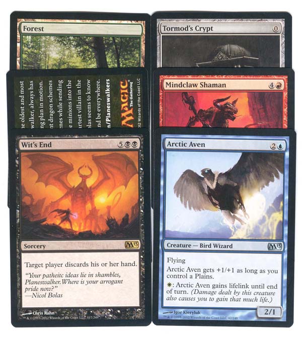 Magic the Gathering Adventures: M13 fat pack: all the cards