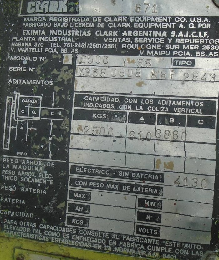 Pesados Argentinos: Clark C500 Y55