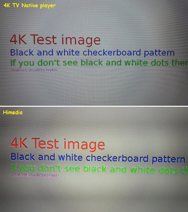 Himedia doesn't display 4K resolution (images not video)