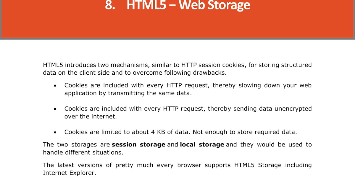 Computer Languages And Work From Home Jobs Html5 Web Storage