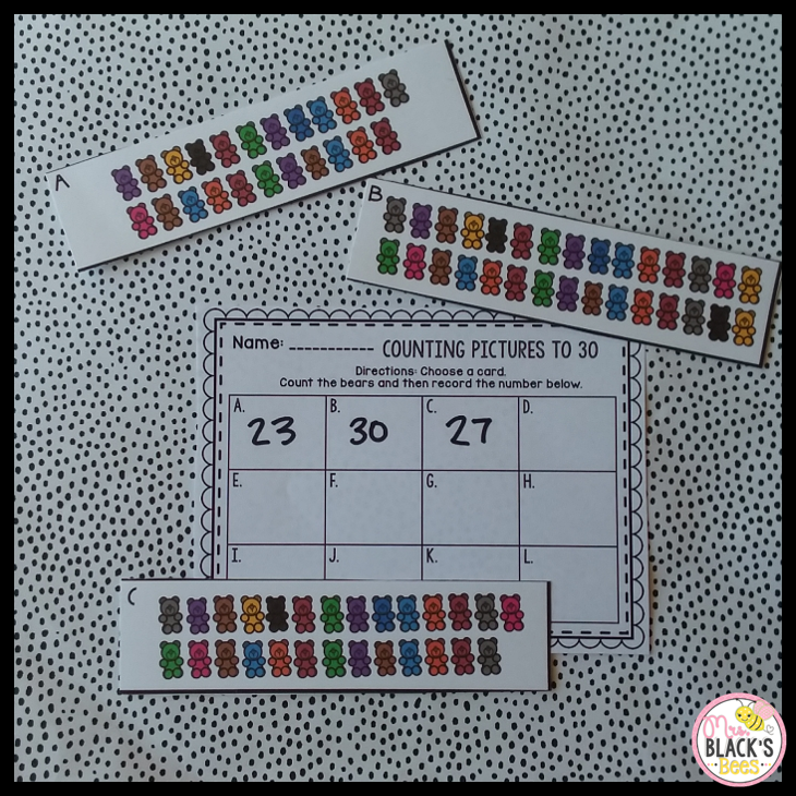 Non Themed Math Stations for First Grade | Mrs. Black's Bees