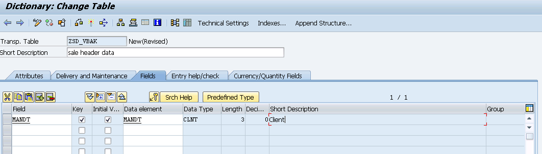 SAP TECH: Creating Transparent Master Table