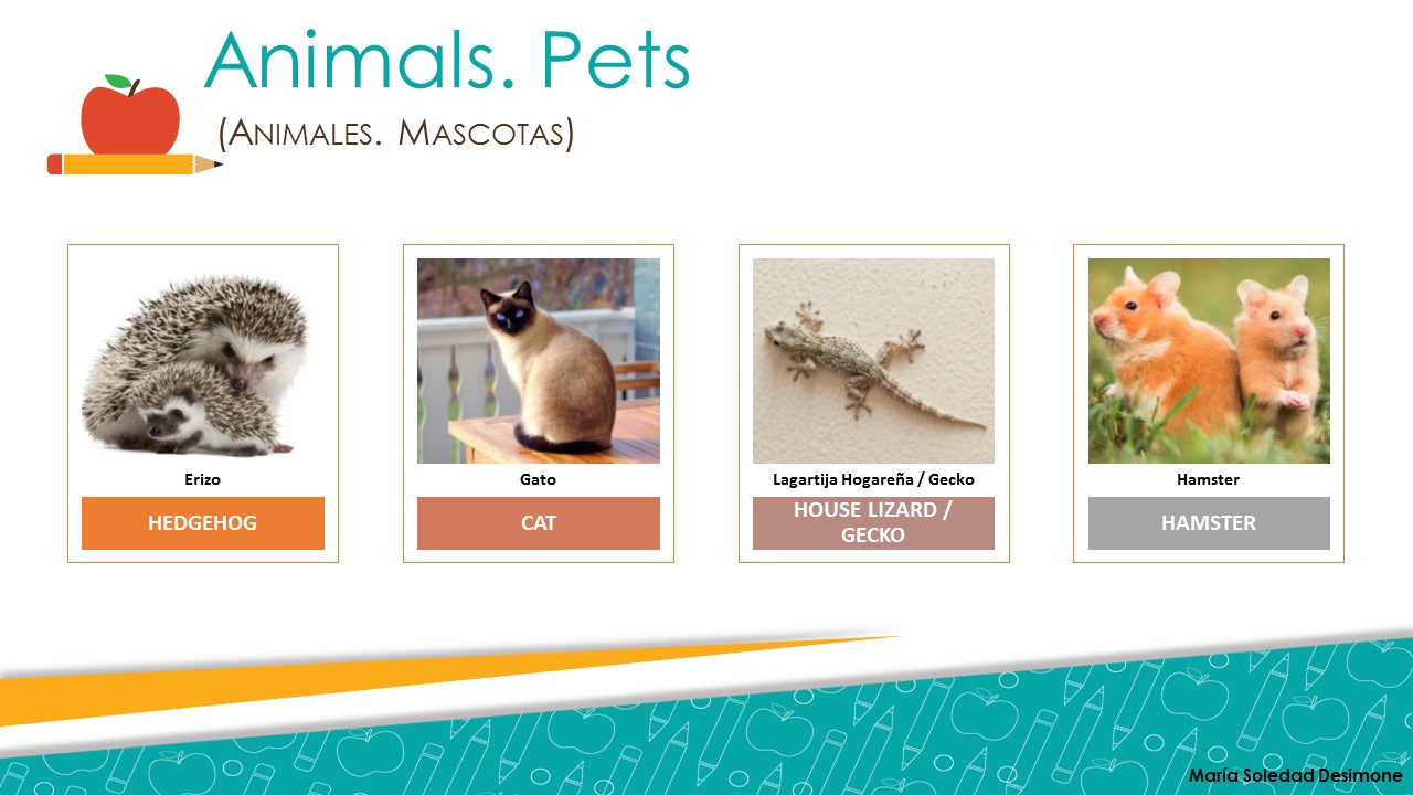 Cultura y TIC: INGLÉS. VOCABULARY. ANIMALS. PETS (MASCOTAS)