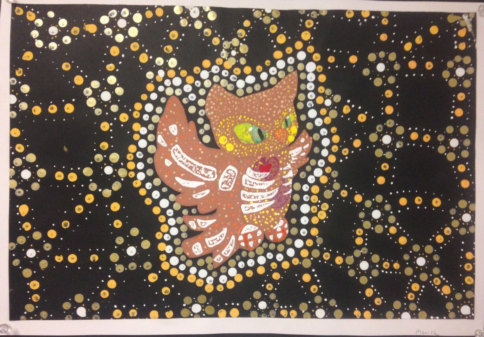 Sylvandale Middle School Art Class: Aboriginal Dot Paintings