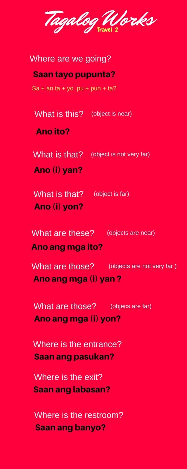 Question and answer in Tagalog