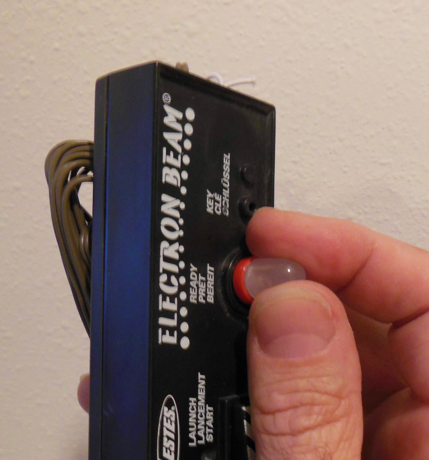 Model Rocket Building: An LED in a Black Electron Beam Controller